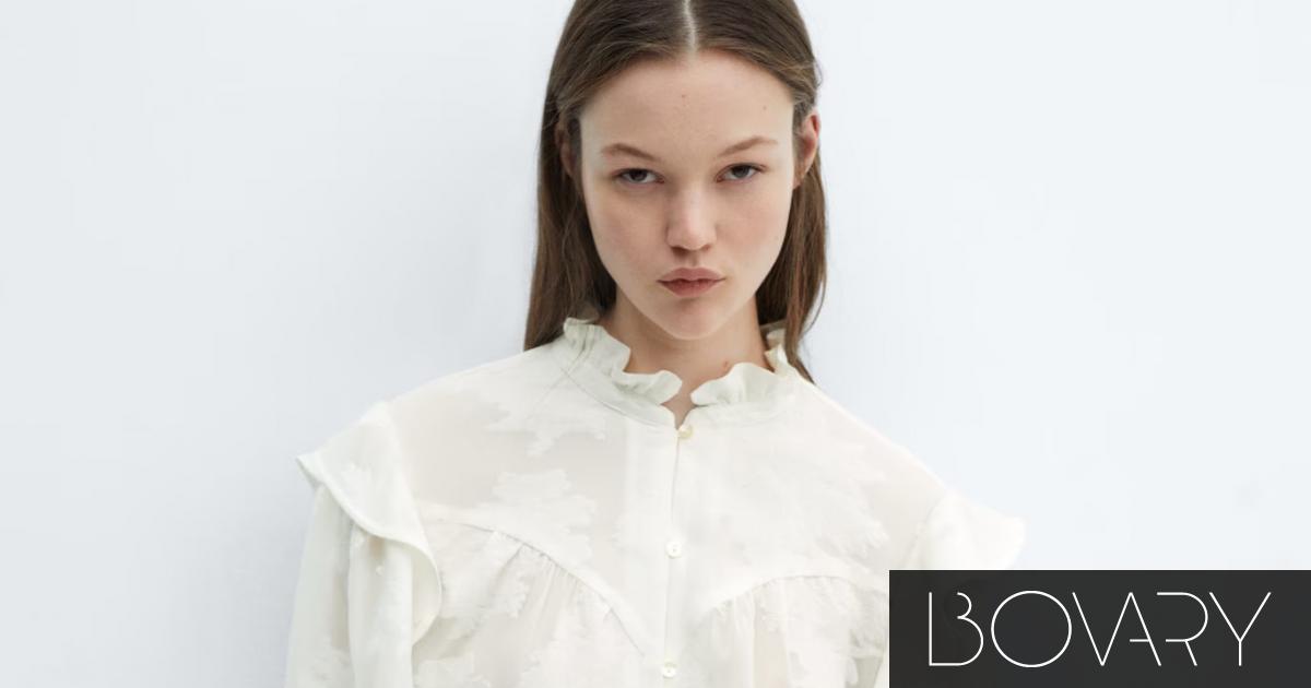 Το λευκό πουκάμισο από τα Mango που θα κάνει το ντύσιμό σας απίστευτα ρομαντικό και chic | BOVARY